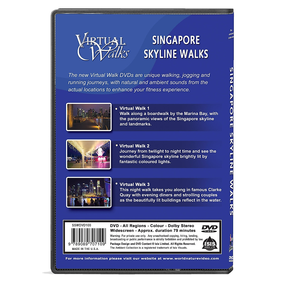 Virtual Walks - Singapore Skyline Walks for indoor walking, treadmill and cycling workouts