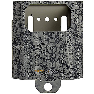 SPYPOINT Link-Micro-S-LTE Nationwide IR Rechargable Battery Solar Panel Cellular Trail Camera with SB-300s Lock Box and Python Cable (Trail Camera, Steel Box, Locking Cable)