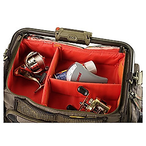 Wild River by CLC Custom Leathercraft WT3702 Tackle Tek Frontier Lighted Handle Bar Fishing Tackle Bag, 5 PT3700 Trays