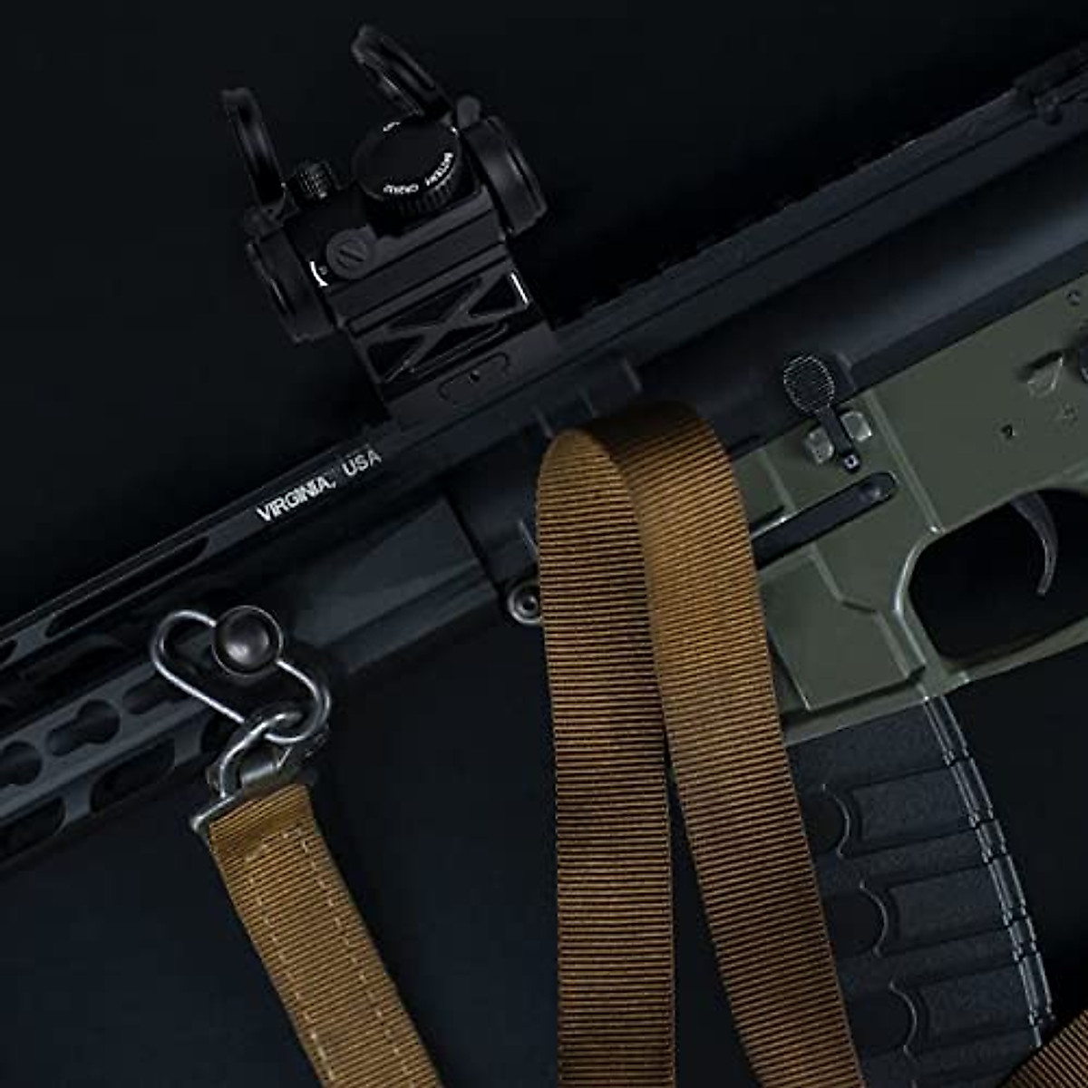 CTOPTIC Red Dot Sight 1x20mm Compact Red Dot Optics with Low Profile and Absolute Co-Witness Mount Lens Covers Powered Auto On & Off