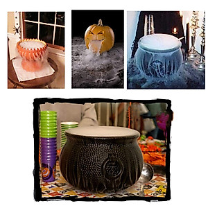 Halloween Lights Mist Maker,Halloween Machine Ultrasonic Mist Water Pond 12 LED Red Yellow and Blue Light Flashes for Halloween Party Decorations and Rockery Fishtank Vase Birdbath Deco