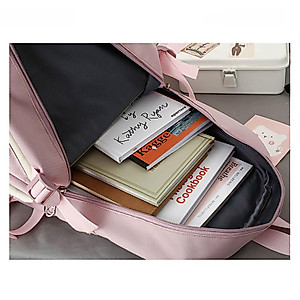 Aiyify 4Pcs Kawaii Backpack Cute Backpack for School Aesthetic Backpack Kawaii School Supplies Backpack Set with Accessories (Pink-A)…