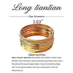 Long tiantian Gold Bracelets for Women Gold Bracelet Stack Pulseras para Mujer Indian Jewelry Sets for Women Gold Bangles for Women Bracelets for Women Bracelets