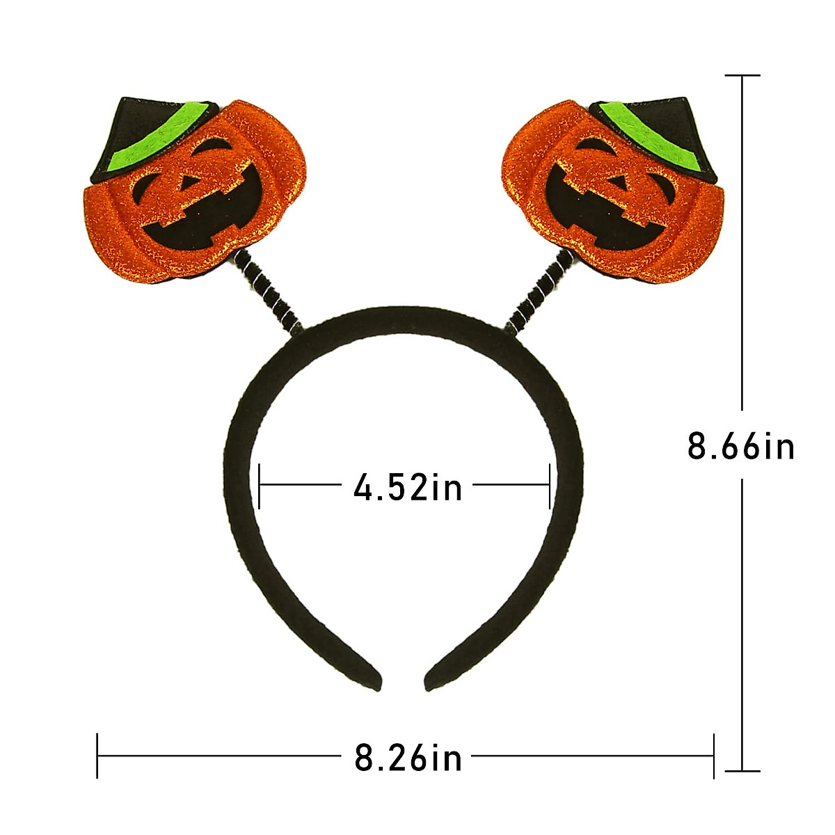 FOIMAS 6pcs Halloween Headbands,Pumpkin Spider Bat Ghost Headband for Kids Girls Boys Halloween Costume Party Decoration Supply