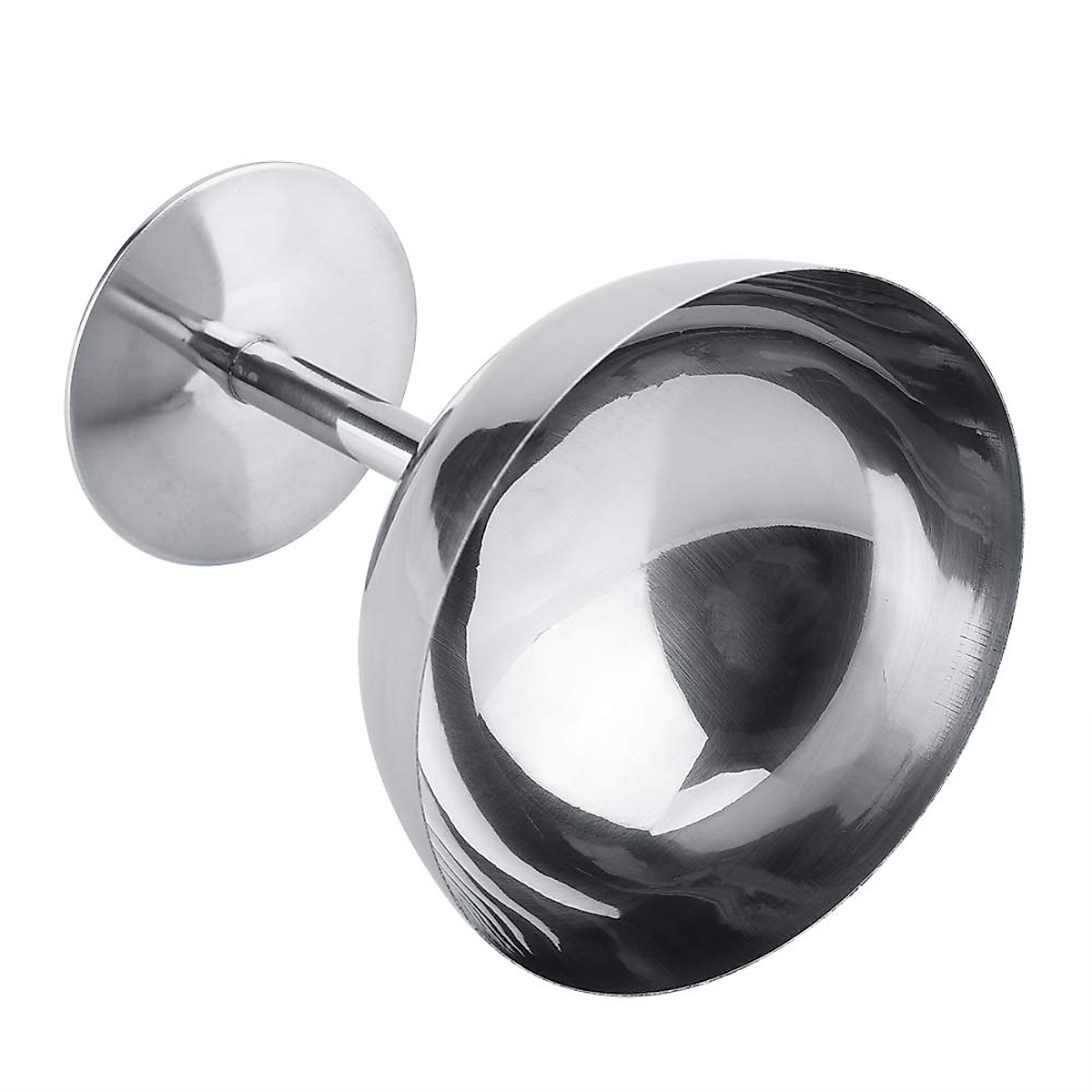 Haofy Ice Cream Cups, Fruit Bowl, Stainless Steel Ice Cream Bowls Resuable Dessert Mousse Cups Dessert Dish for Serving Ice Cream Salad Fruit Pudding(Tall feet)