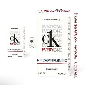 Calvin Klein CK Everyone Unisex Eau de Toilette, 3.3 Fl Oz