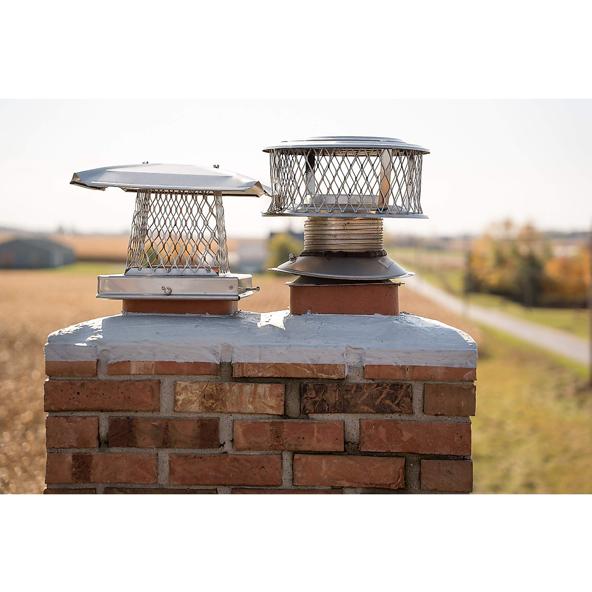 MasonryDefender Chimney Crown Sealer - Brushable Sealant Fixes Cracked Chimney Tops & Prevents Chimney Leaks