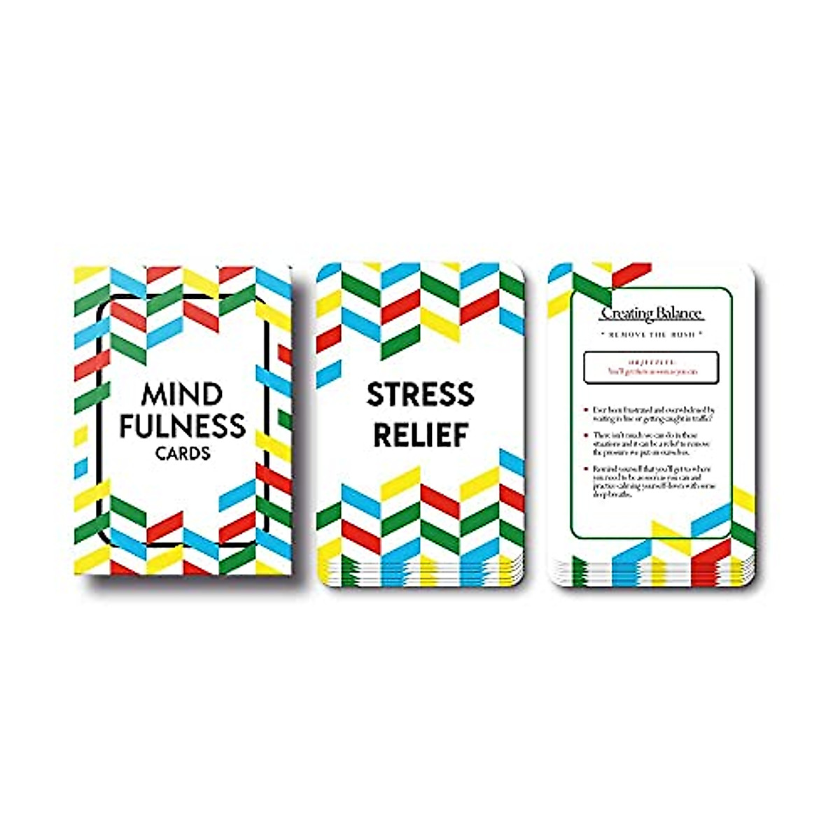 Allura & Arcia 52 Mindfulness Cards - Stress Less, Mindful Meditation, Gratitude, Kindness, Self Care & Relaxation