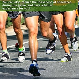 Patelai 4 Pcs Soccer Cleat Lace Cover Soccer Shoe Band Soccer Shoe Cover Soccer Cleat Bands Youth Adult for Soccer Season(Black, Youth)