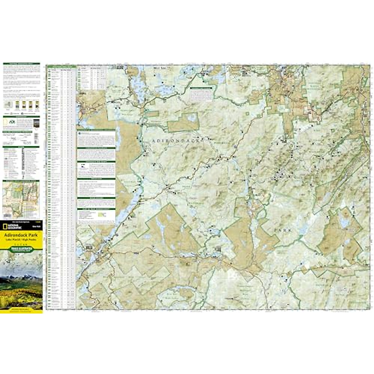Lake Placid, High Peaks: Adirondack Park Map (National Geographic Trails Illustrated Map, 742)