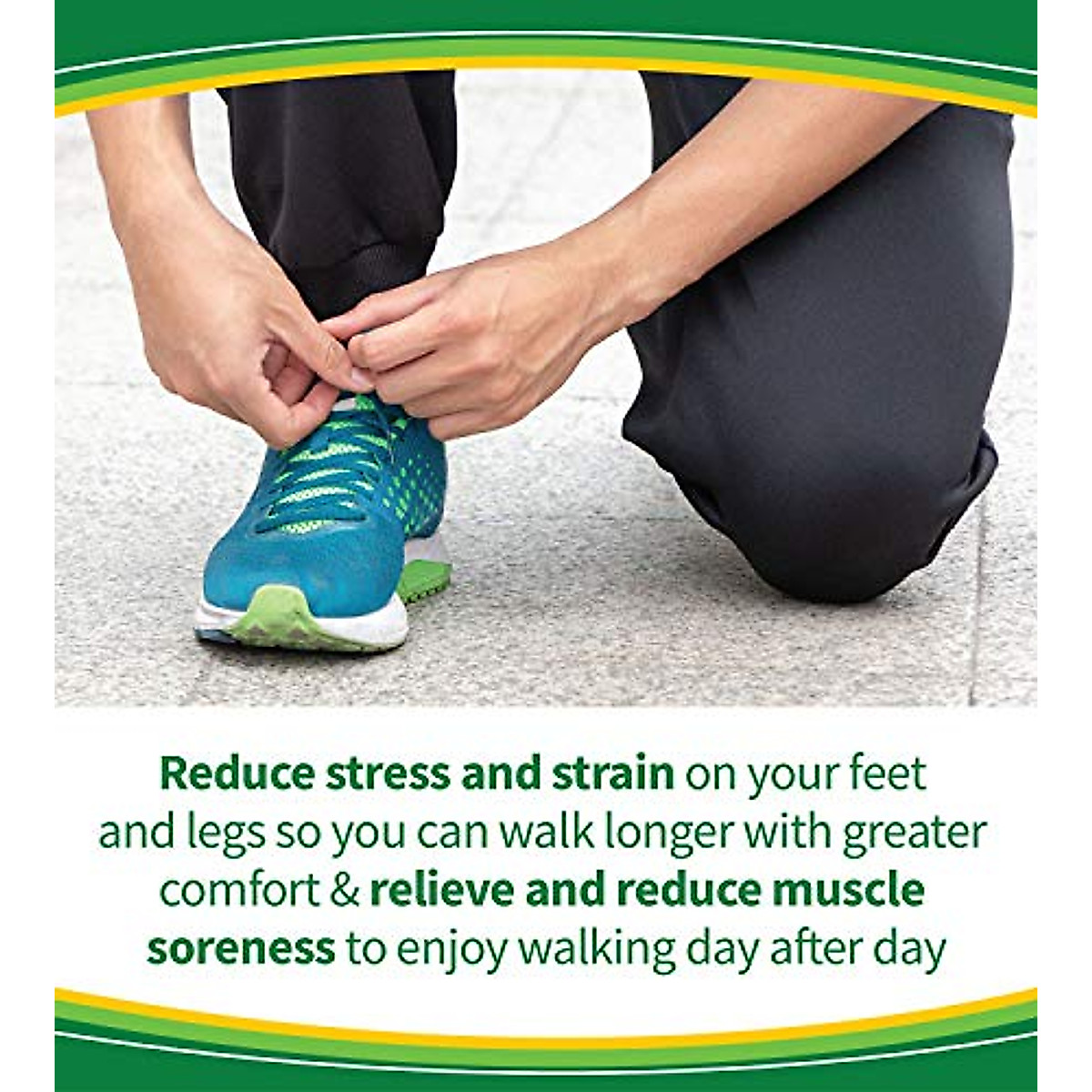 Dr. Scholl's Athletic Series Fitness Walking Insoles, Women’s Size 6-11, 1 PairMen's 8-14) 1 Pair