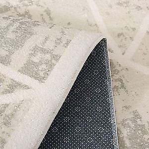 Leesentec Area Rugs Moroccan Geometric Stripe Rug for Living Room Bedroom Floor Mat Washable Rug Soft Non-Slip Carpet Imitation Cashmere Indoor Rugs Home Decor (YR22, 2' 7" x 3' 11" Rectangular)