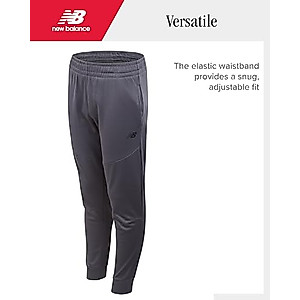 New Balance Boys' Sweatsuit - 2 Piece Performance Tech Fleece Hoodie Sweatshirt and Sweatpants - Jogger Pants Set (8-12), Size 8, Graphite