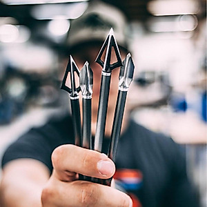 G5 Montec BMP Archery Durable Versatile Screw-in Practice Broadhead Points for Bow Arrows - for Archery Bow Hunt Trainings | Pack of 3, 125 Grain
