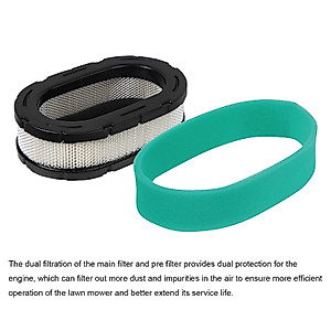ZLKSKER 3208309 Air Filter with Pre Filter Replace for Kohler KT610 KT715 KT725 KT735 KT740 KT745 19HP-26HP Series Engine 32 083 09-S MTD Lawn Mower Air Cleaner