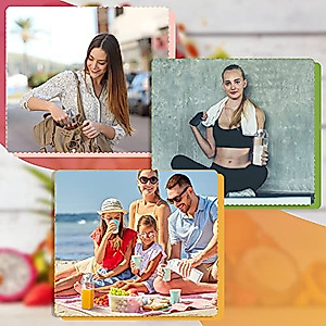 Clear Milk Carton Water Bottles, 17Oz Leakproof Cute Square Milk Box Portable Juice Bottle for Outdoor Sports Travel Camping School Activities (10)