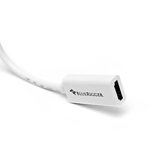 BlueRigger Mini DisplayPort to HDMI Female Adaptor Cable ((Mini DP/Thunderbolt to HDMI Cable) - Compatibe with MacBook Pro/Air - with HD Audio