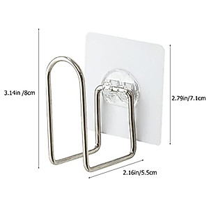 Hemoton 8 Pcs Wall Mounted Pot Lids Holder Wall Door Mounted Pan Lid Cover Hanger Rack Kitchen Utensil Cutting Board Organizer for Home and Kitchen Use