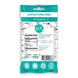 Pur Gum Variety Pack - Peppermint, Pomegranate Mint, Spearmint and Wintergreen - 55 Pieces each