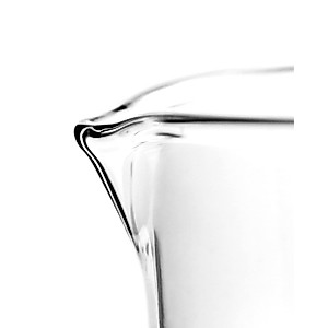 QWORK 2000ml Crystallizing Dishes, 2 Pack Flat Bottom Lab Dishes with Spout and Heavy Rim, Borosilicate 3.3 Glass for Professional Laboratories, Science Classrooms, Kitchen, Crafts, OD 200mm