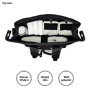 RAINS Trail Rolltop Backpack - Black