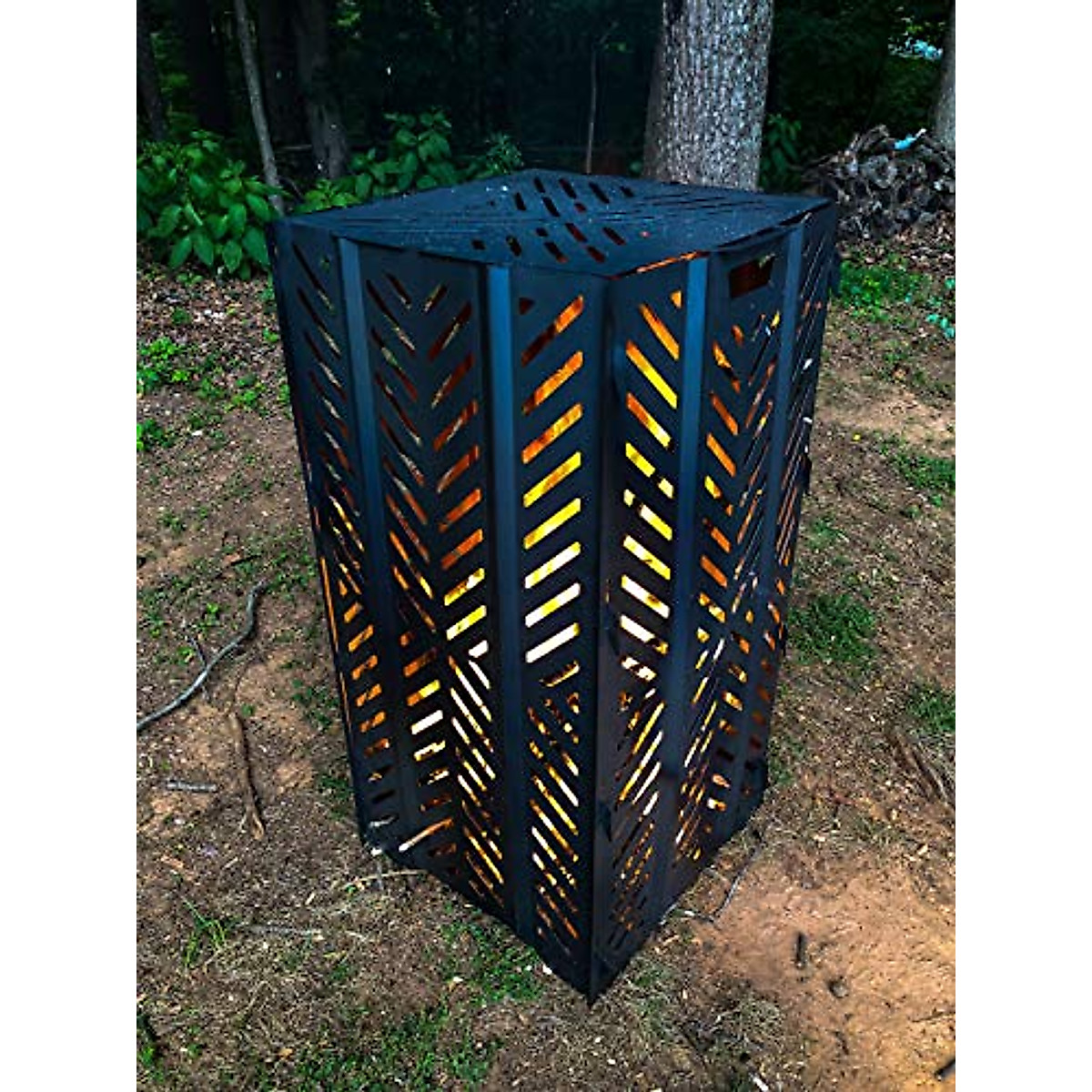 Camco Burn Bin | Features Hand-Oiled structurally Reinforced Side and Base Panels (L) x 22 (W) x 45-inches (H) (51250), Large Bin