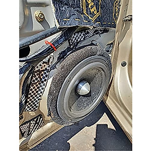 2-piece 6.5 Inch Car Speaker Waterproof Cover Car Speaker Protection Cover Abs Plastic Waterproof Horn Gasket Audio Speaker Ring Car Horn Gasket Protection Cover Car Modification Parts