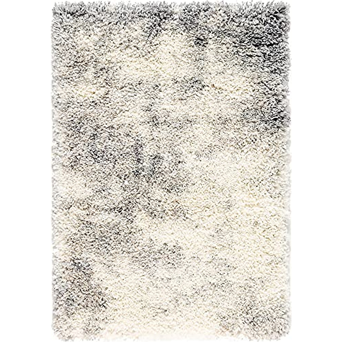 Rugs.com Soft Touch Shag Collection Area Rug – 2x3 Pebble Gray Shag Rug Perfect for Entryways, Kitchens, Breakfast Nooks, Accent Pieces
