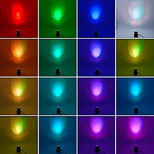 Colored Pond Lights with Timer, RGB Fountain Lights IP68 Waterproof Pond Light, Dimmable Outdoor Landscape Lights for Fish Tank Pond Fountain Garden（1 Lights）