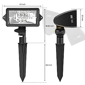 Malibu 18 Watt LED Low Voltage Landscape Floodlight with Optimal Range Wall Spotlights Waterproof Adjustable Light for Garden, Path, Lawn, Patios Security Flood Light 8401-4675-01
