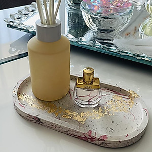 JEUIHAU 6 PCS Oval Resin Tray Mold, Oval Ashtray Mold, Tray Silicone Molds for DIY Jewelry Containers, Epoxy Resin Casting Decorations and Presents