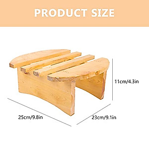 Healeved Sauna Footrest Leg Rest Wooden Step Stool Tiny Small Low Foot Stool Kids Potty Training Stool Plant Stand Home Spa Bathing Sauna Accessories