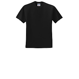 Jerzees Men's Dri-Power Short Sleeve T-Shirt (Pocket & No, Pocket-3 Pack-Black, X-Large
