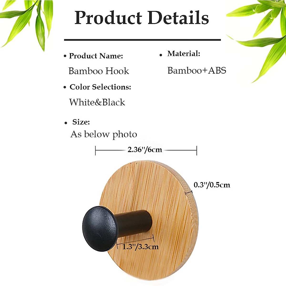 BeiLeiNiceHK Self Adhesive Hooks, Robe Hooks Reusable Seamless Hooks, Heavy Duty Adhesive Hooks, Utility Hooks for Bedroom, Kitchen, Bathroom 4 Pack (White)