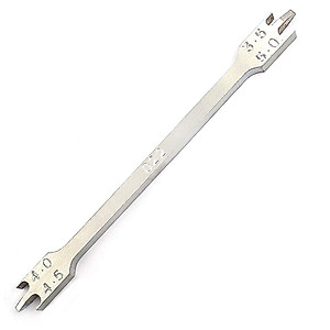 AAProTools Dental Bracket Height Gauge 022 Orthodontic 3.5mm-4mm-4.5mm-5mm Instruments