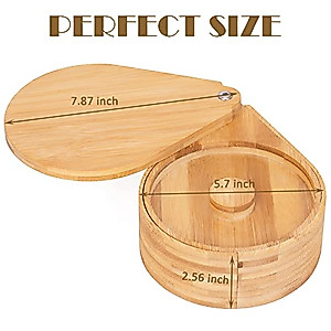 Glolaurge Margarita Salt Rimmer Set, 3-Tier Bamboo Bar Glass Rimmer, Sugar Rimmer for Cocktails