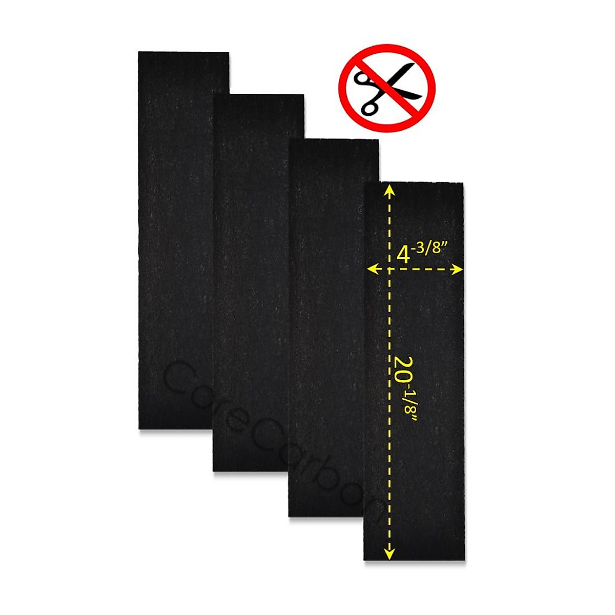 CoreCarbon 4-Pack Carbon Pre-Filter Designed to Fit Honeywell True HEPA Air Purifier Models HPA-150, HPA160, HPA161-TGT, HPA-245, HPA-249, HPA-248-TGT