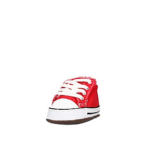 Converse Unisex-Baby Chuck Taylor All Star Cribster Easy Slip-on Sneaker, University Red/Natural Ivory, 2 M US Infant