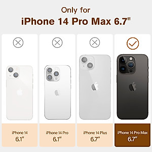 kingflag Vegan Leather Magnetic Case for iPhone 14 Pro Max Wireless Charging, MagSafe Compatible, Metal Buttons, Shockproof Protective Phone Case Cover for Women Men 6.7" (Rich Brown)