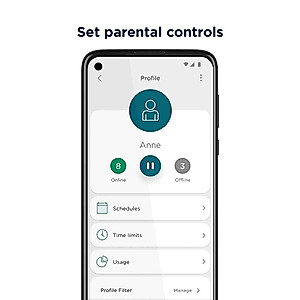 Motorola MH7603 | WiFi 6 Router + Intelligent Mesh System | 3-Pack | Easy Setup, Security, Adblocking & Parental Controls with The Motosync app | AX1800 WiFi