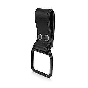 Rodrivan Leather Duty Belt Radio Holder Compatible with Motorola APX, EMTs – Motorola Radio Holster Suitable for Rescue Belt, Firefighter Gear – Firefighter Radio Strap and Holder
