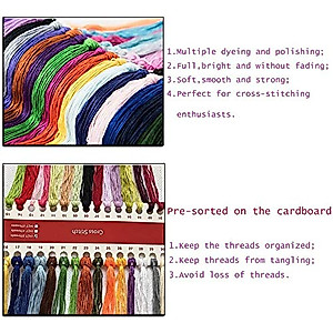 Joy Sunday Cross Stitch Kits Stamped Full Range of Embroidery Starter Kits for Beginners DIY 14CT 2 Strands - Two Birds 3(Printed) 14.6×18.1 inch