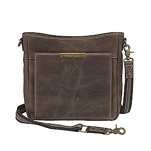 GTM Buffalo LTHR Small Satchel, Black