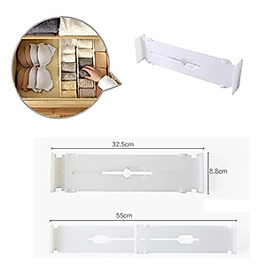 TJLSS Retractable Adjustable Stretch Plastic Drawer Divider Organizer Storage Partition Board Multi-Purpose Diy Home Office ( Color : E )