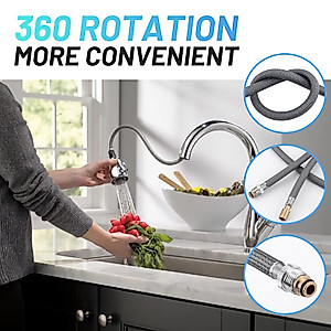 Replacement Spray Hose for Delta RP50390 RP62057 RP74608 Pull Out and Pull Down Kitchen Faucet Hose Replacement Parts