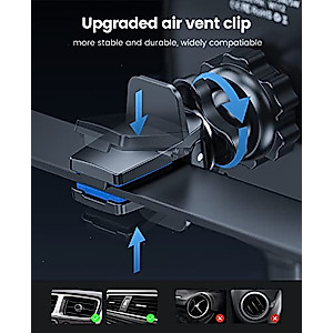 HEGGCOOE Magnetic Wireless Car Charger, 15W Fast Charging Compatible with MagSafe Car Mount Charger Air Vent Phone Holder for iPhone 14/13/12 Series with 45W Fast Car Charger Adapter