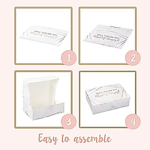 Maid of Honor Proposal Box | 1 pack | Maid of Honor Box | Maid of Honor Proposal Gift | Modern Marble Design