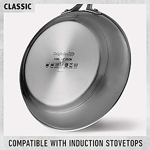 Calphalon 10-Piece Pots and Pans Set, Stainless Steel Kitchen Cookware with Stay-Cool Handles and Pour Spouts, Dishwasher Safe, Silver