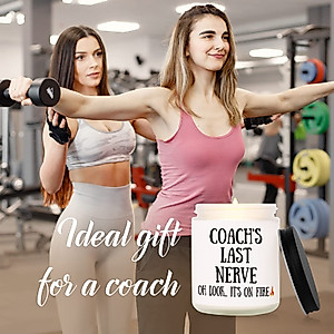 Scented Candle- Coach Gifts, Football Coach Gifts, Christmas Gifts for Coach from Basketball/Soccer/Softball/Baseball Team, Birthday, Thank You Gifts for Athletic Trainer, Personal Trainer