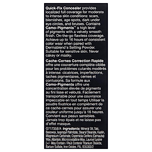 Dermablend Quick Fix Full Coverage Cream Concealer Stick , Fast & Easy Pecision Coverage with all day Hydration, Multi-tasking concealer for Dark Circles, Acne, and Scars